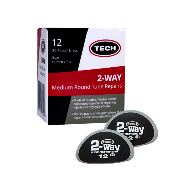 12 - Medium Round 2 1/4" (60mm), BOX OF 30 - TECH Tire Repair Supplies