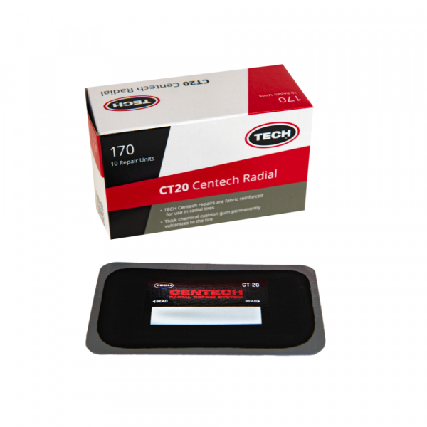 170 - CT-20 3"X5"(75mmX125mm), BOX OF 10 - TECH Tire Repair Supplies