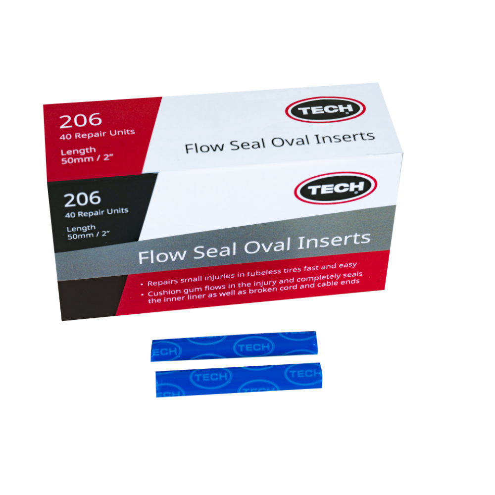 206 - FLOW SEAL OVAL INSERTS 2" (50mm), BOX OF 40 - TECH Tire Repair ...