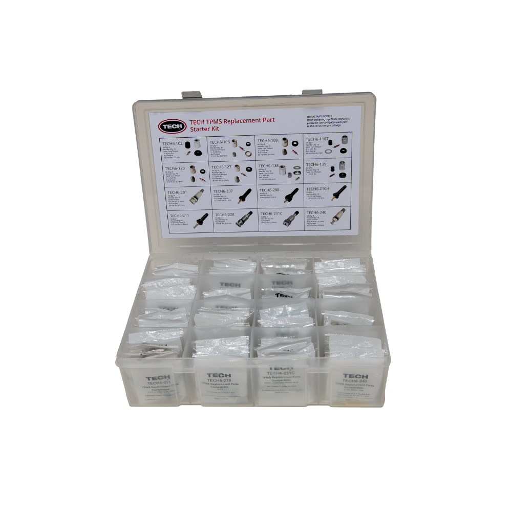 TECHTPMSKIT - TPMS REPLACEMENT PART STARTER KIT - TECH Tire Repair Supplies