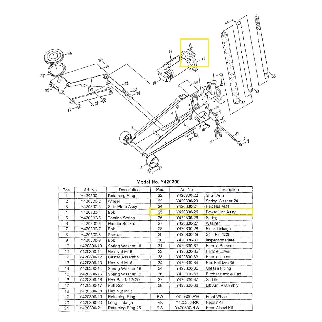 POWER UNIT ASSEMBLY - TECH Tire Repair Supplies