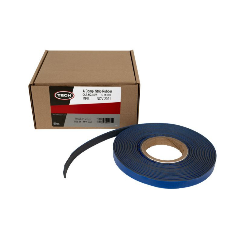 A Compound Strip Rubber, Box of 5, 1lb Rolls - TECH Tire Repair Supplies