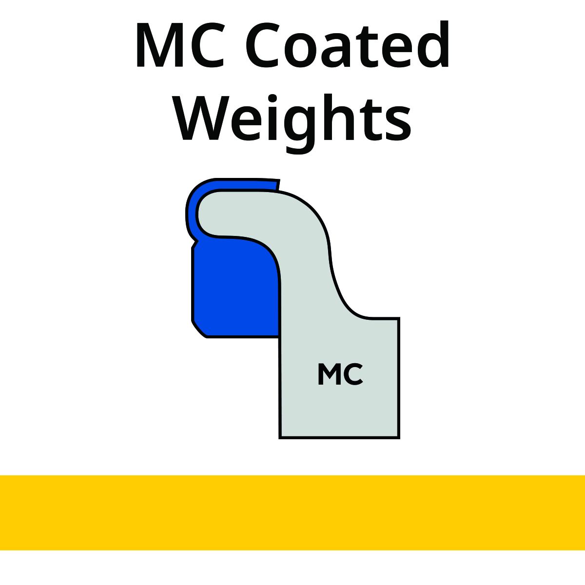 PMC050N - MC Coated .50 oz Wheel Weight - TECH Tire Repair Supplies
